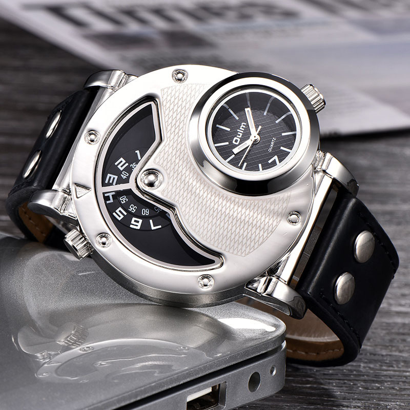 Multi-Time Zone Leather Band Watch – Henry's Watches