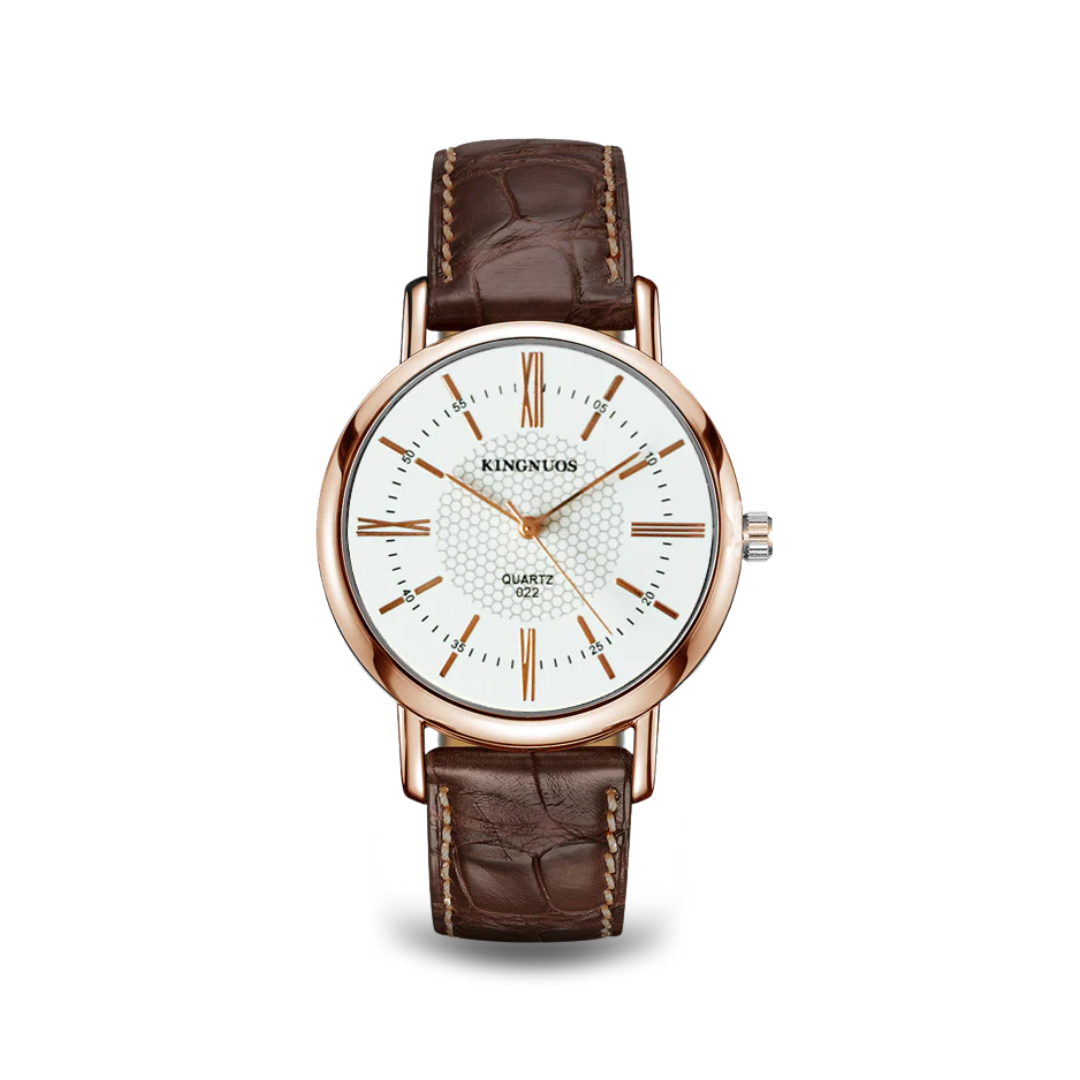 Leather Strap Quartz Wristwatch – Henry's Watches