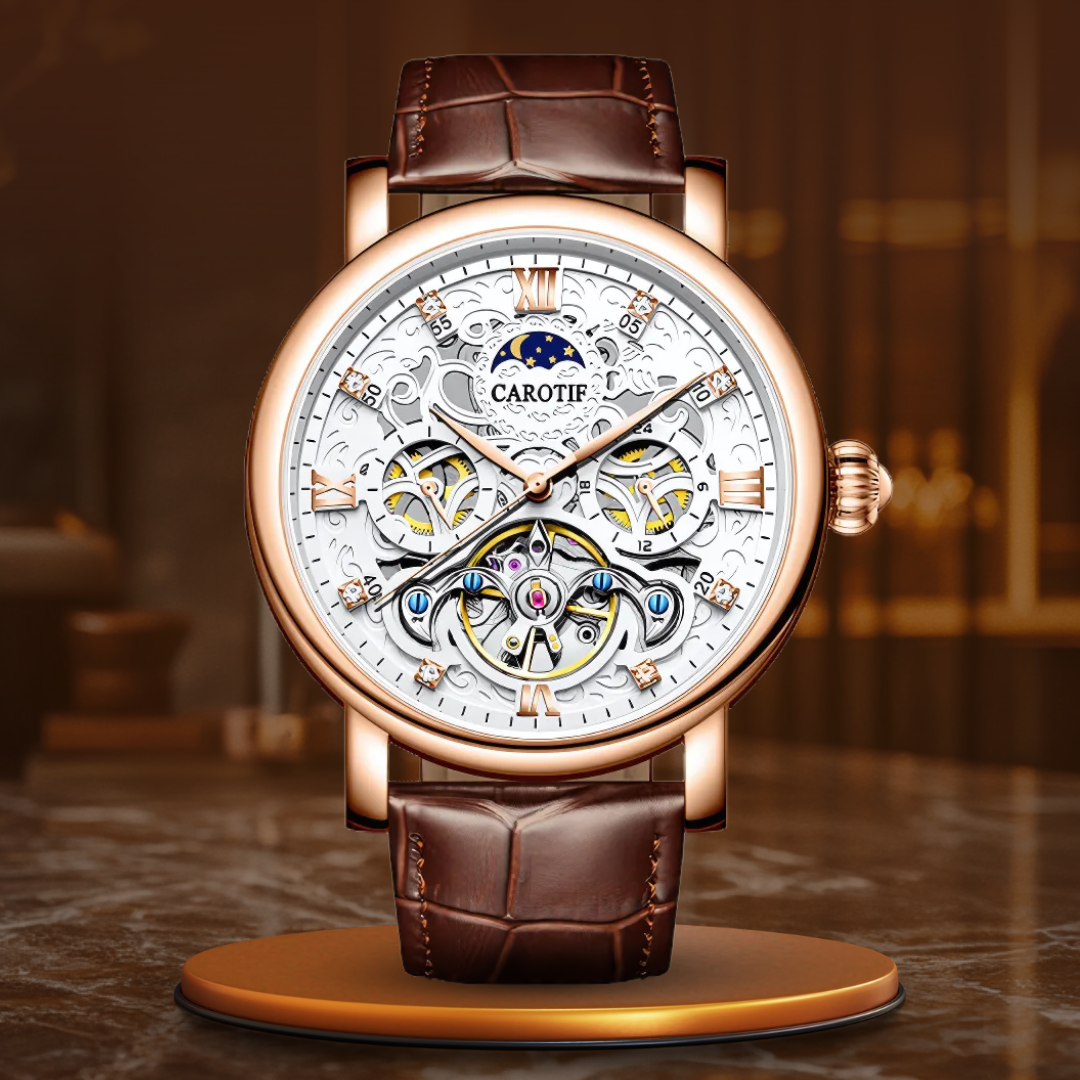 Business Leather Band Mechanical Automatic Watch – Henry's Watches