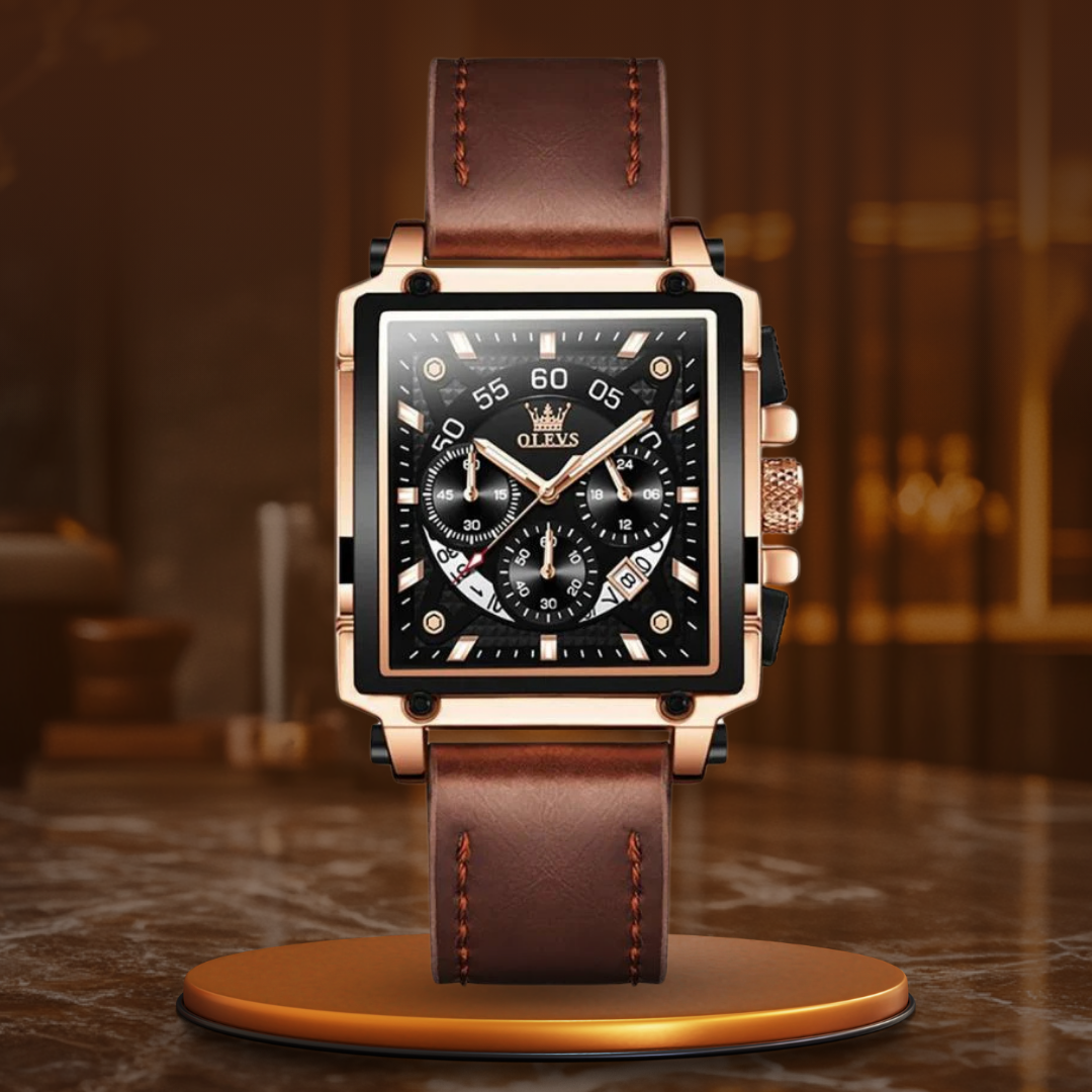 Fashion Square Dial Chronograph Watch – Henry's Watches