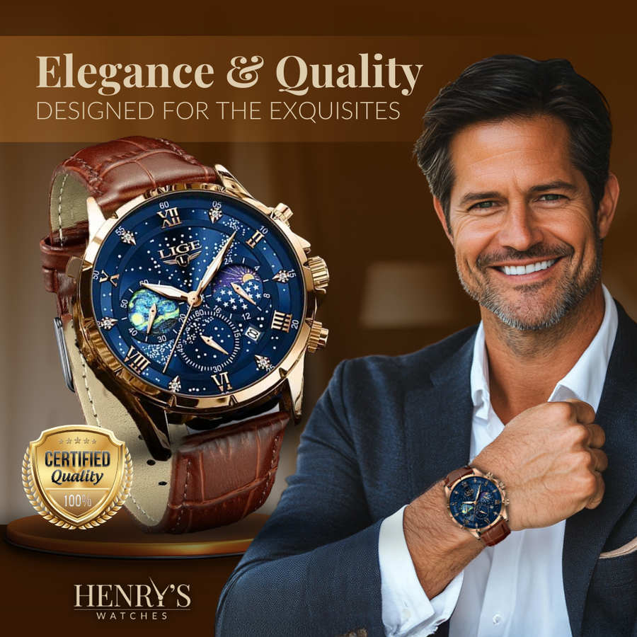 Elegant Moonphase Watch – Henry's Watches