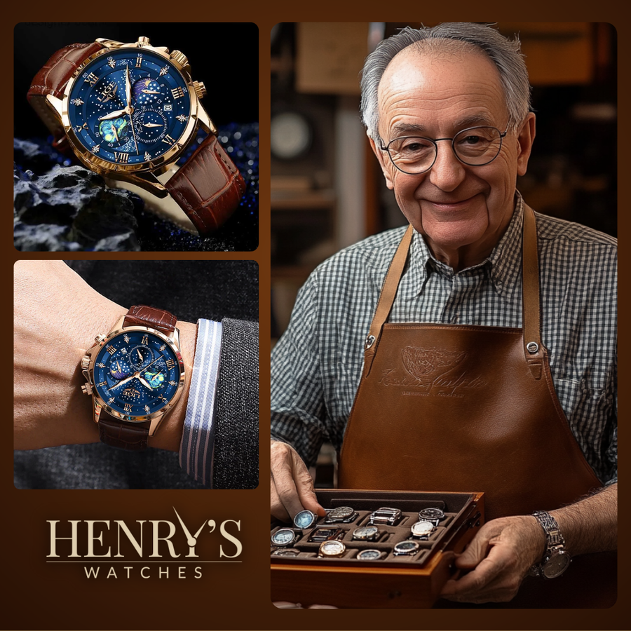 Elegant Moonphase Watch – Henry's Watches