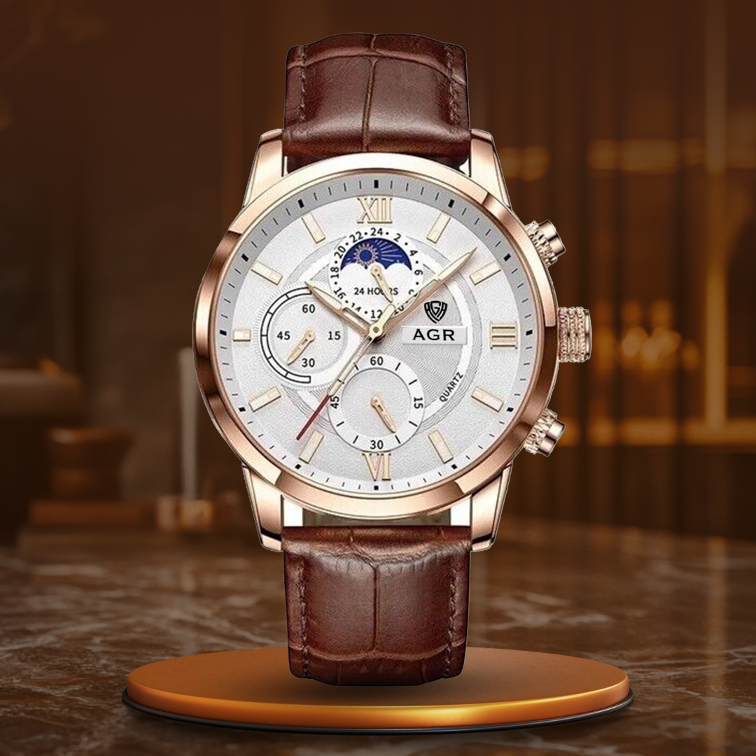 Luxury Leather Quartz Watch – Henry's Watches