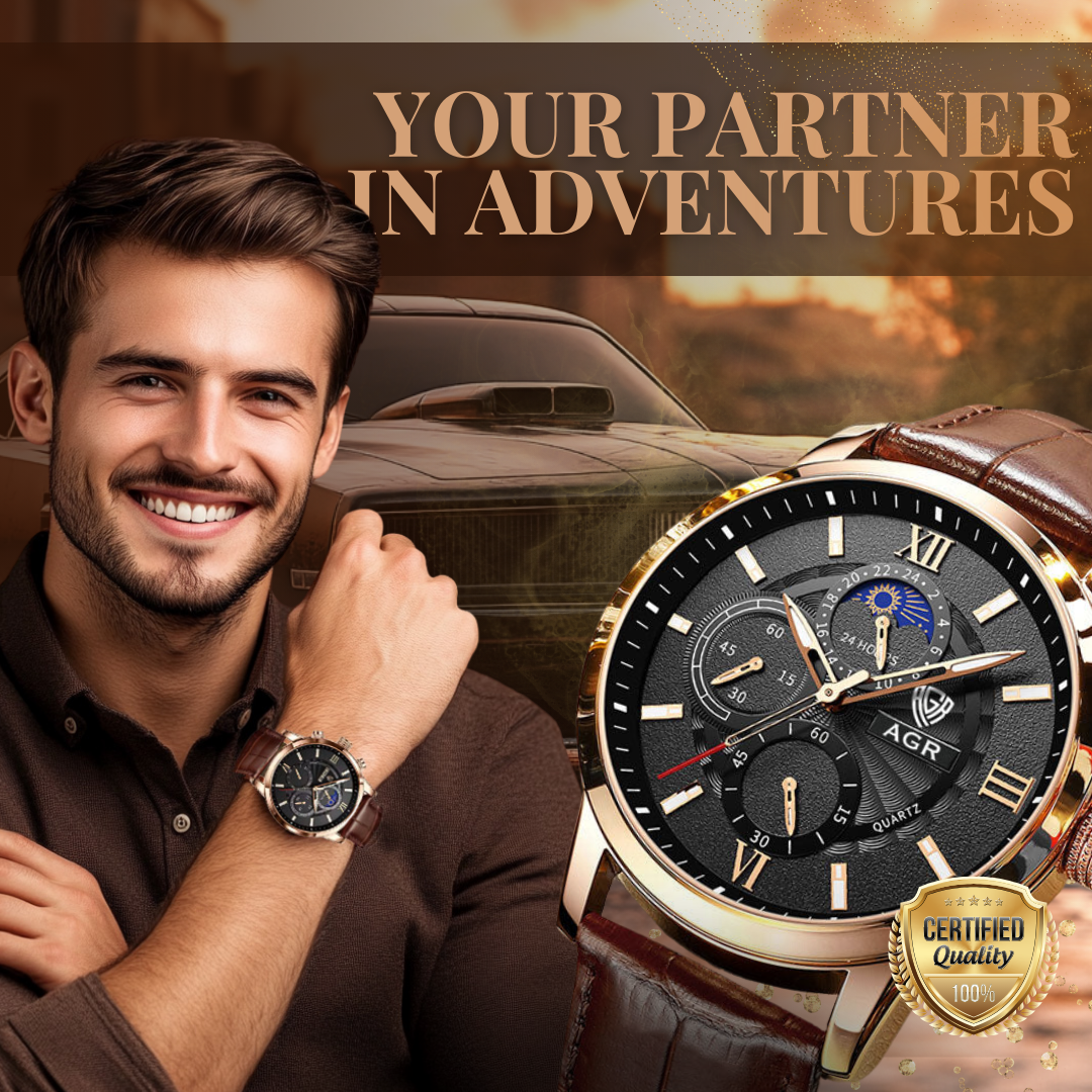 Luxury Leather Quartz Watch – Henry's Watches